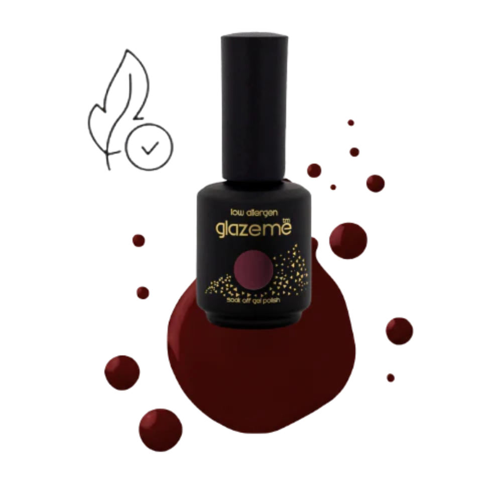 Ultra Glossy Cherry Choco Lit Gel Nail Polish | Glazeme