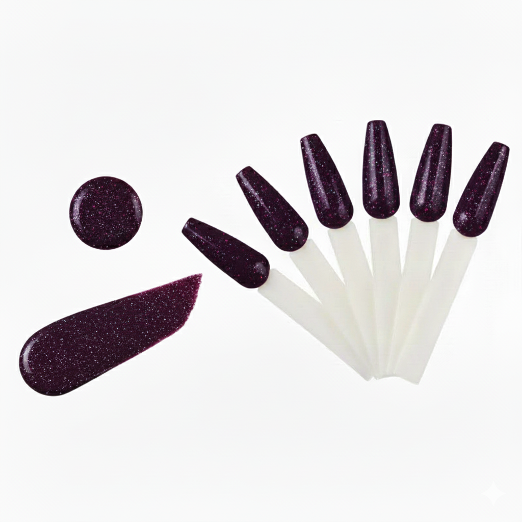 Midnight Violet Swatch | See the Real Deep Purple Color – Glazeme