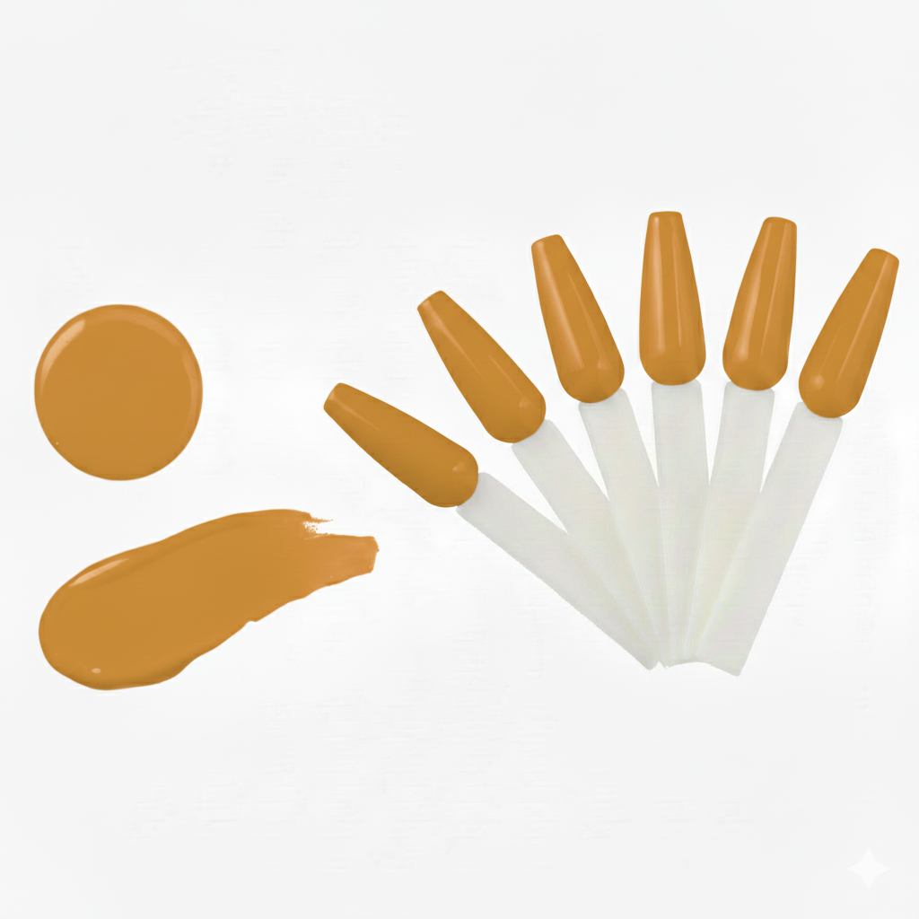 Honey Mustard UV Gel Swatch - Test Color Before You Buy | GlazeMe – Glazeme